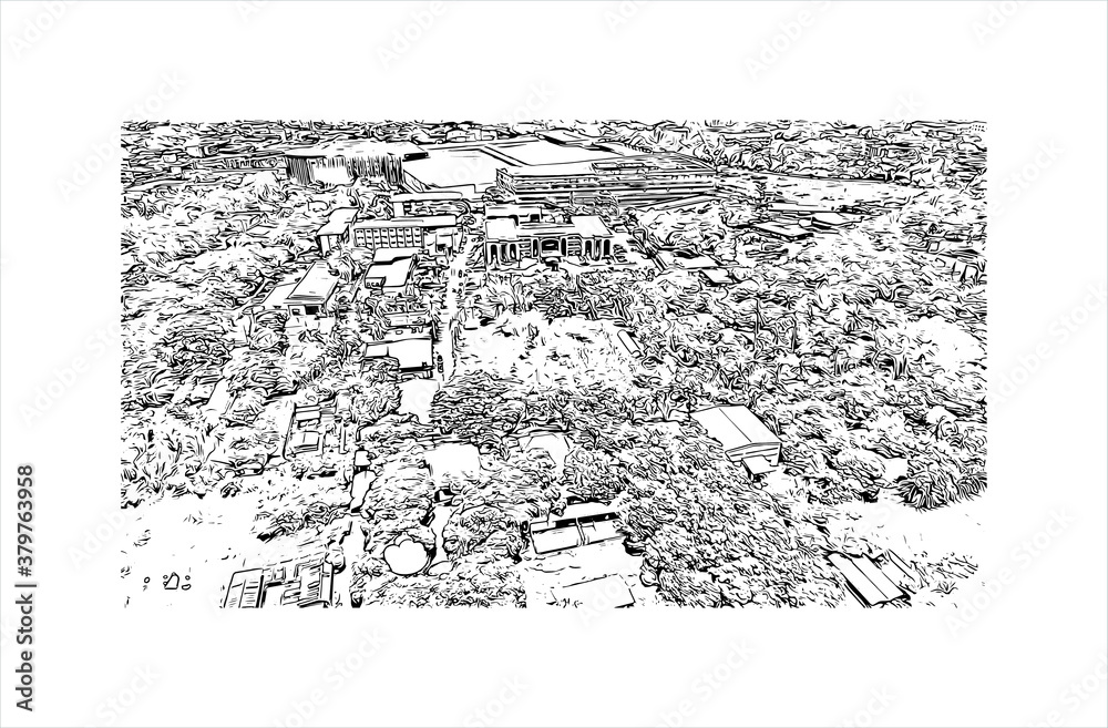 Building view with landmark of Batangas is a province in the ...