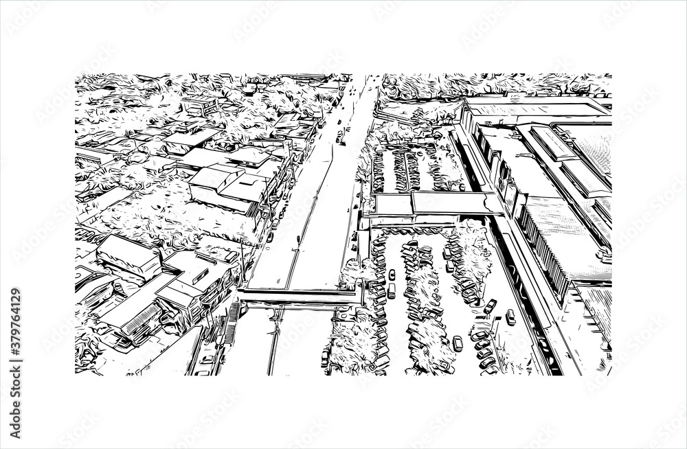 Building view with landmark of Batangas is a province in the ...