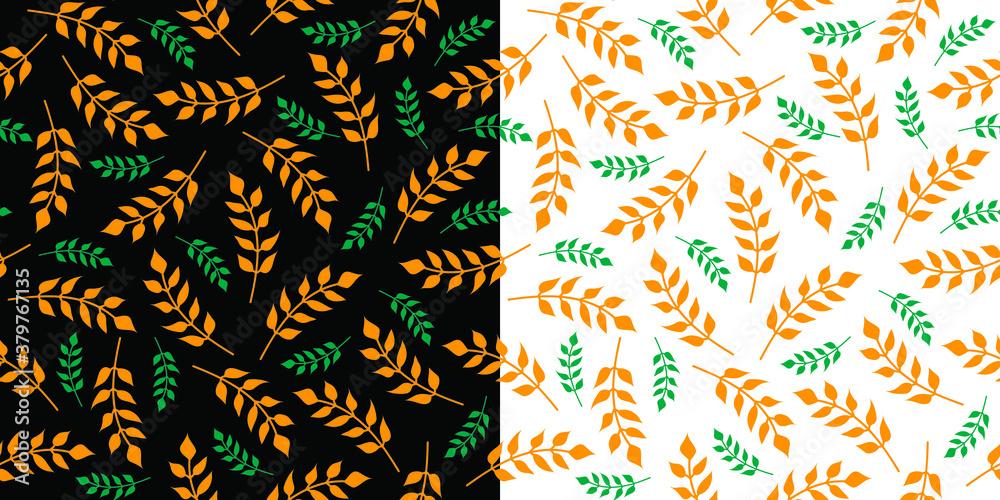 Seamless vector leaf pattern, plant Wallpaper, fabric texture, natural ...