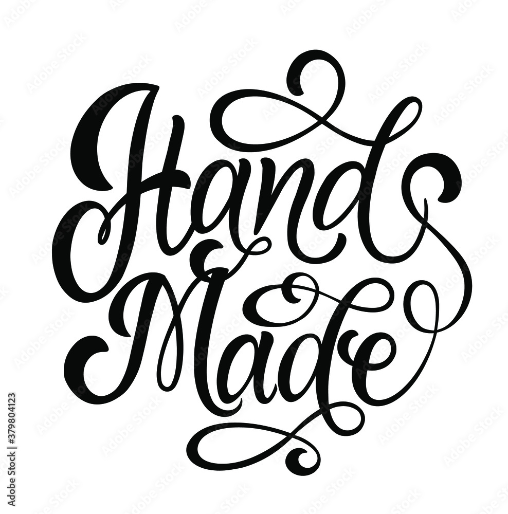 Hand made text. Handwritten calligraphy text for inspirational posters ...