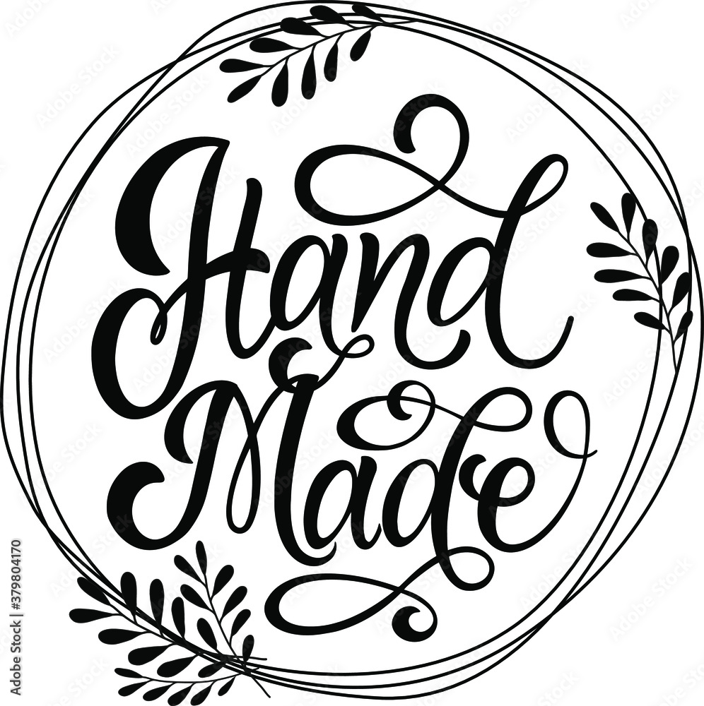 Hand made text. Handwritten calligraphy text for inspirational posters ...