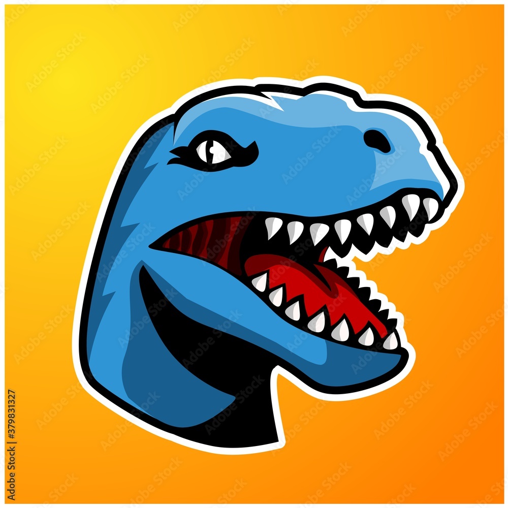 Raptor mascot gaming logo design vector with modern illustration ...