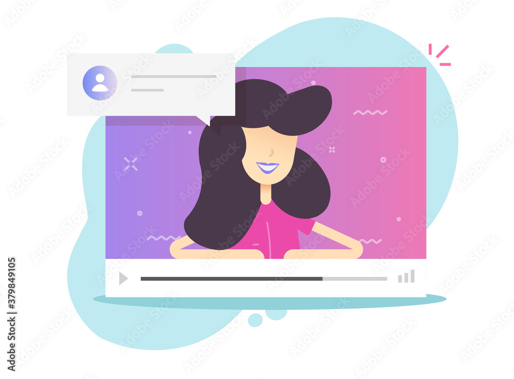 Video webinar conference online call, internet web distance learning ...