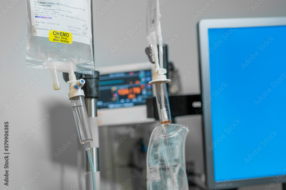 IV Infusion of Chemo Cancer Treatment Stock Photo | Adobe Stock