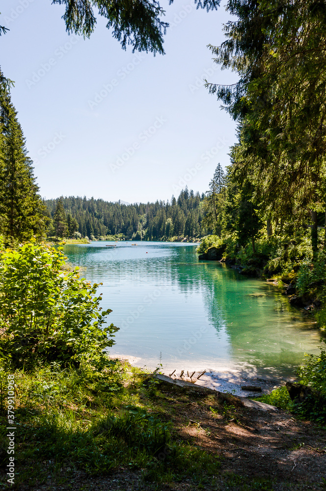 Caumasee, Lag la Cauma, Lai da Cauma, Bergsee, Badesee, Flims ...