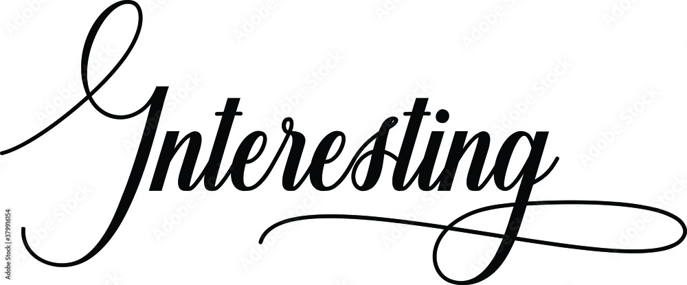 Interesting Script Cursive Calligraphy Typography Black text lettering ...