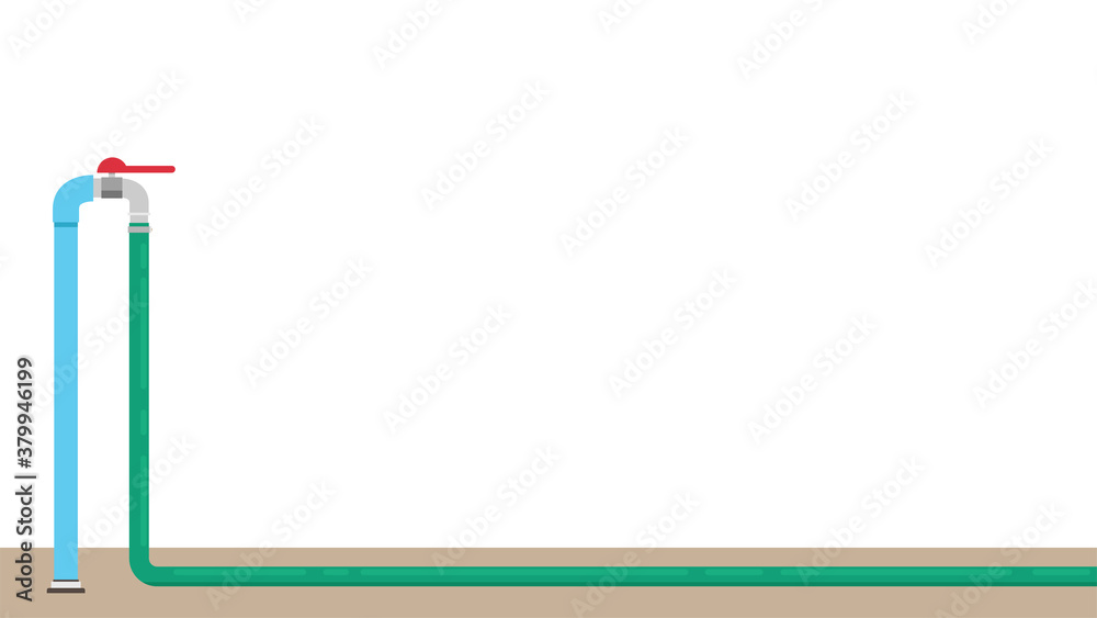 Water leak. Tap cartoon vector. wallpaper. free space for text. Stock ...