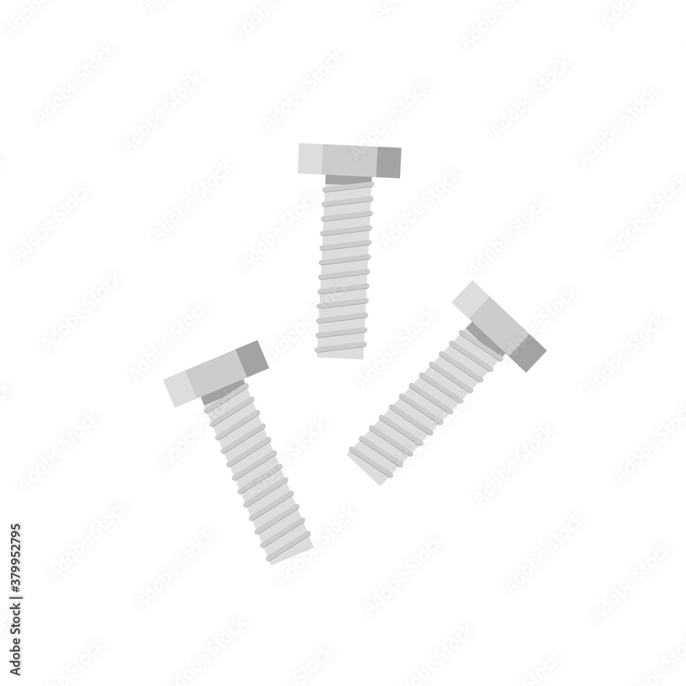 Screw cartoon vector. Screw on white background. bolts vector. Stock ...