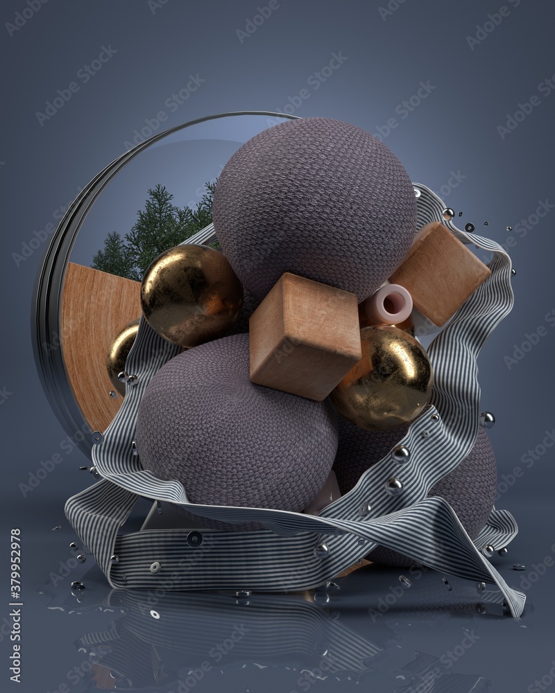 Group of shapes with different textures Stock Illustration | Adobe Stock