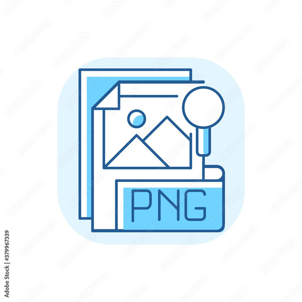 PNG file blue RGB color icon. Portable graphics format. Palette-based ...
