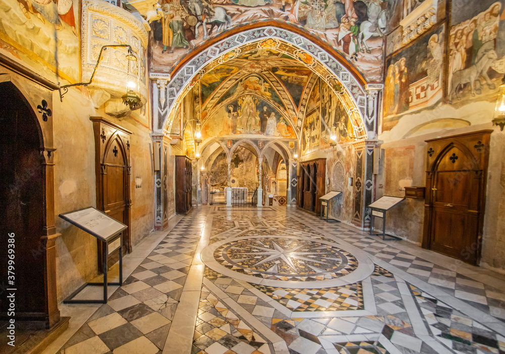 Subiaco, Italy - main sight of Subiaco and one of the most beautiful ...