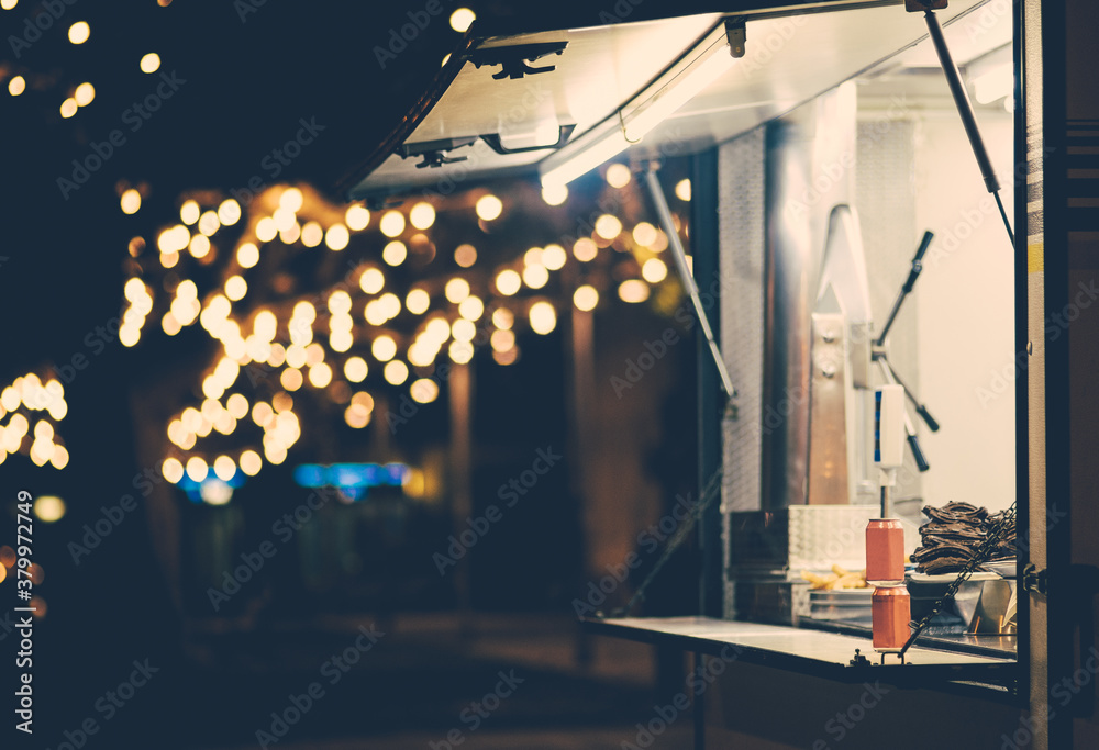 Stall at night Stock Photo | Adobe Stock