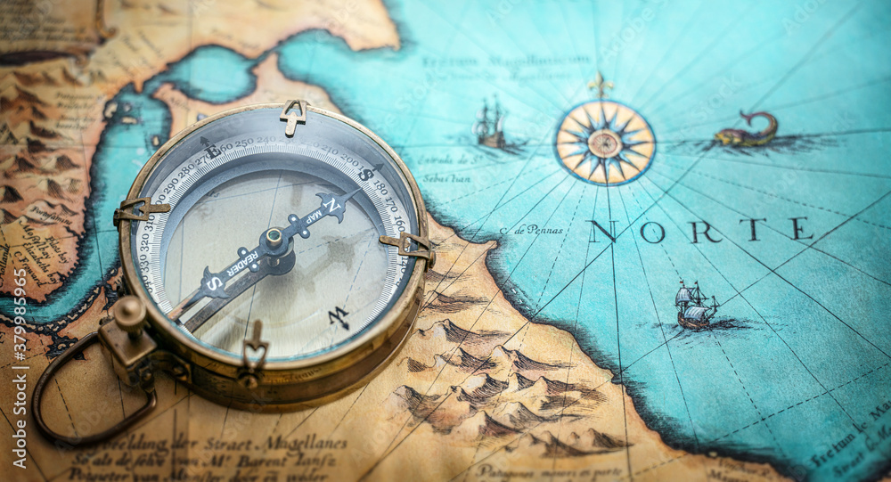 Pirate Map Compass