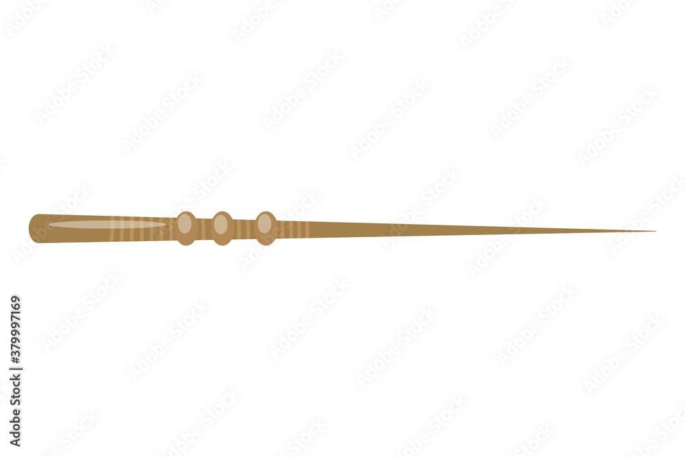 Magic wand isolated on white background. Magic and magical object ...