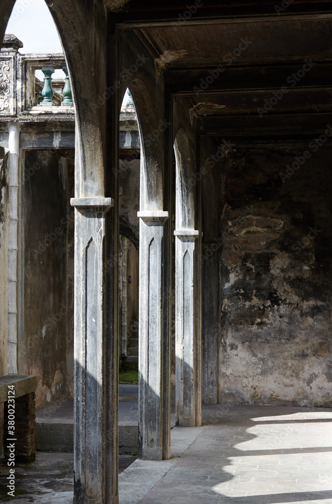 The details of the internal structure of the old Chinese house Stock ...