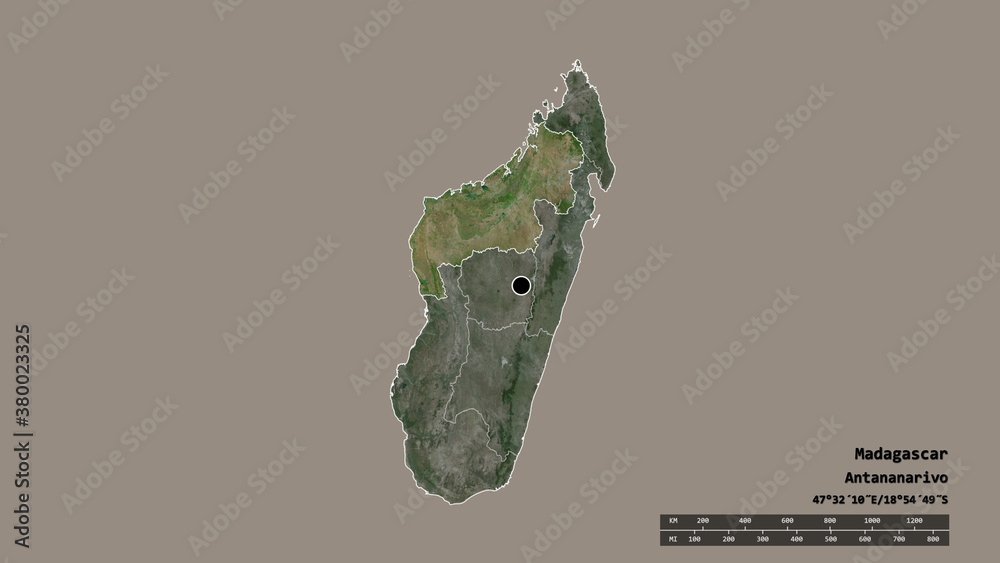 Location of Mahajanga, autonomous province of Madagascar,. Satellite ...