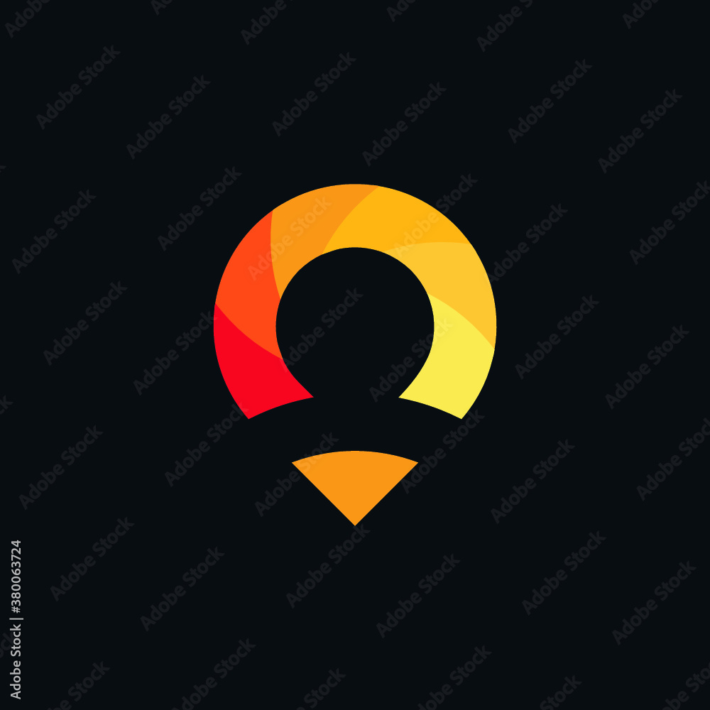 maps location people logo vector illustrations Stock Vector | Adobe Stock