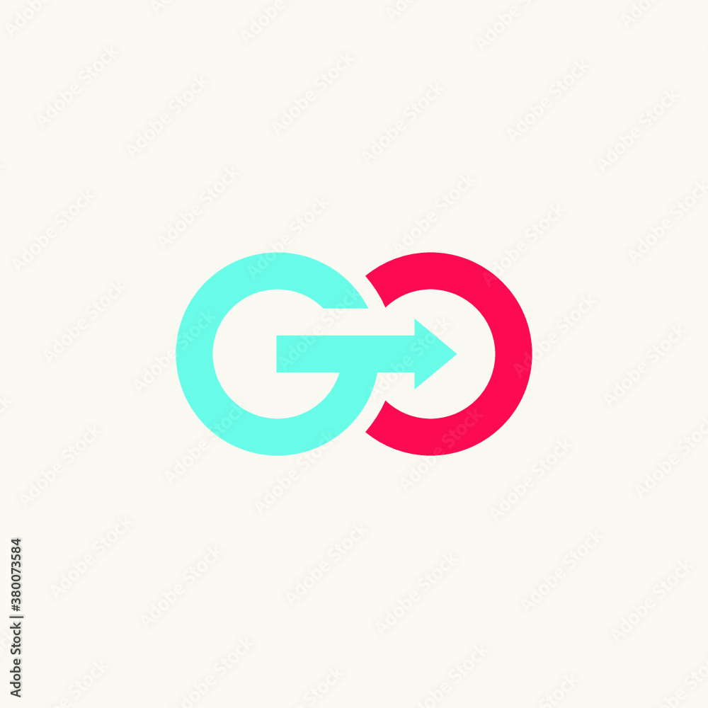 G logo initial GO logo vector illustration Stock Vector | Adobe Stock