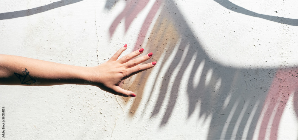 Touching shadows Stock Photo | Adobe Stock
