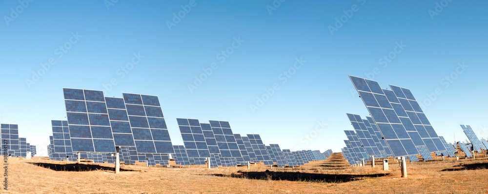 Solar park Stock Photo | Adobe Stock