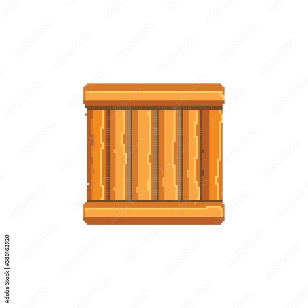 crate pixel art Stock Vector | Adobe Stock