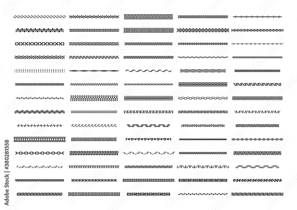 collection of border designs Stock Vector | Adobe Stock
