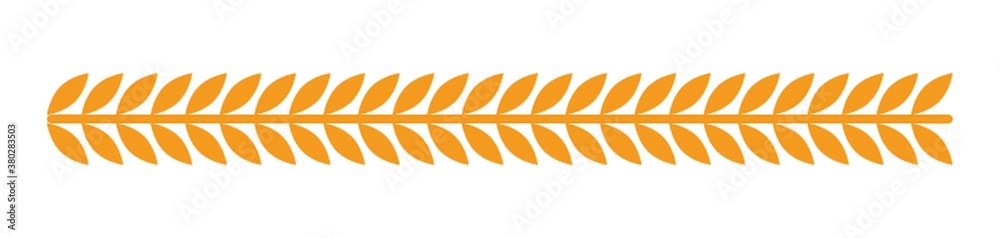 wheat border design Stock Vector | Adobe Stock
