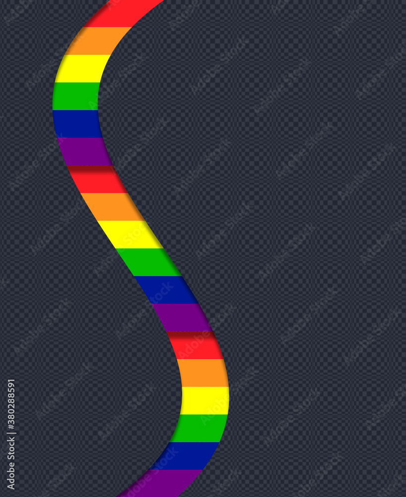 LGBT symbol on black background. LGBT Pride. Rainbow abstract. Freedom ...