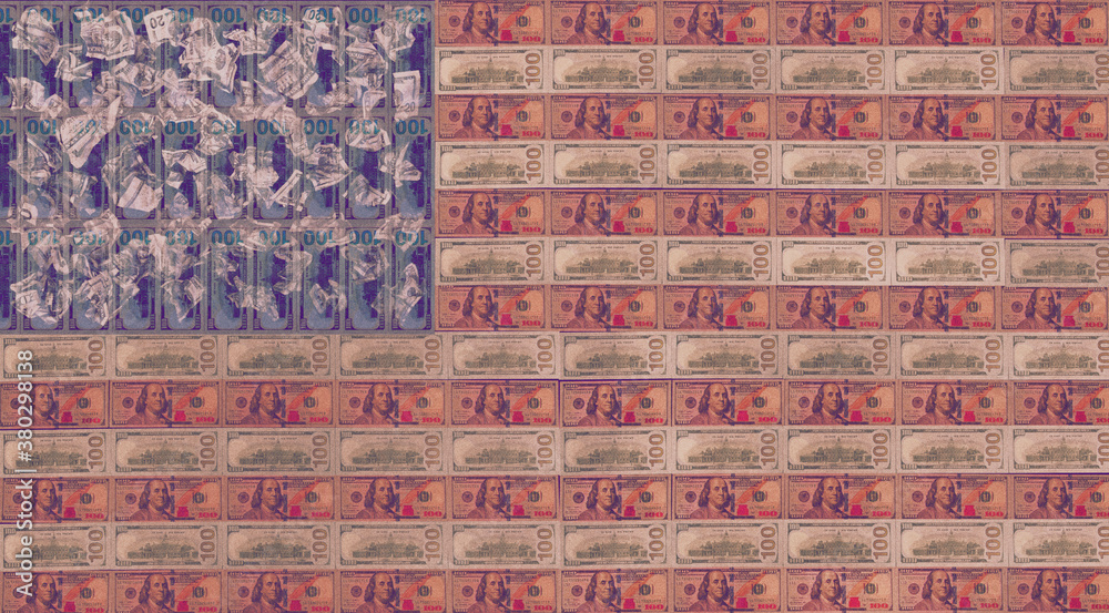 American Flag Currency Stock Photo | Adobe Stock