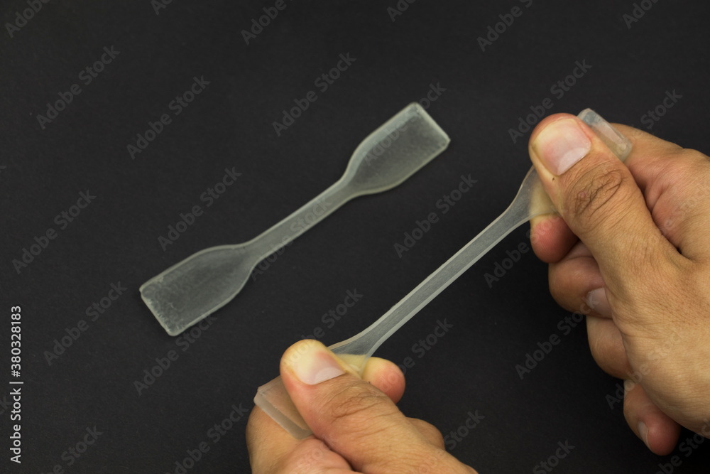 Poster polydimethylsiloxane (pdms) polymer sample which is using in ...