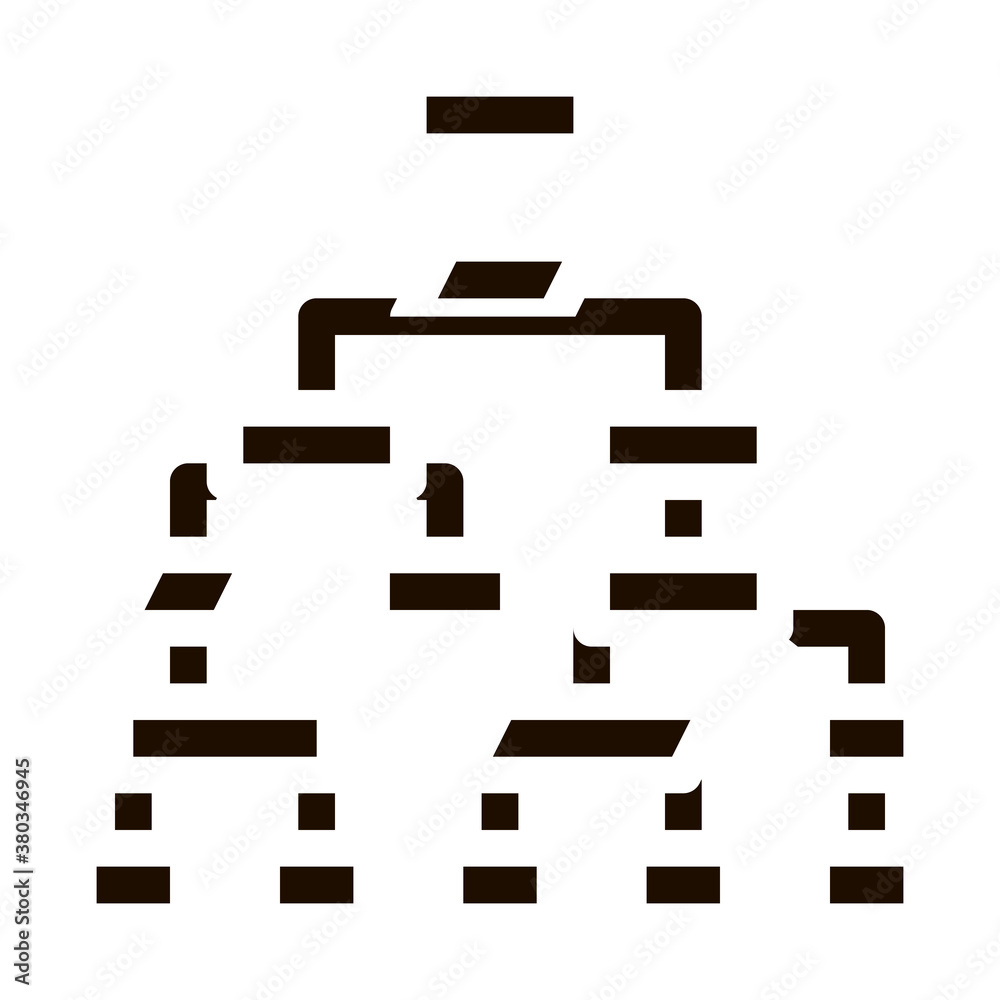 Structure Computer System Vector Icon. Hierarchical Structure Diagram ... Structure Computer System Vector Icon. Hierarchical Structure Diagram ...