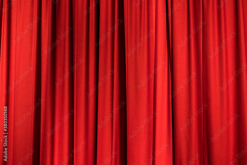 Red curtain Stock Photo | Adobe Stock