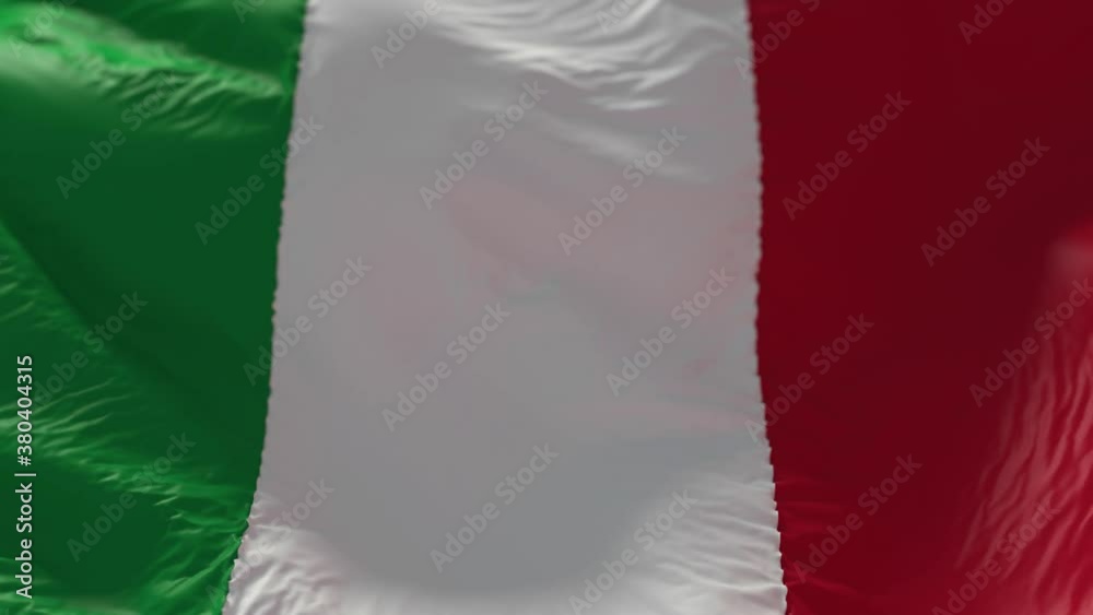 Vidéo Stock Italy flag as a background. 3D animation Italian flag in ...