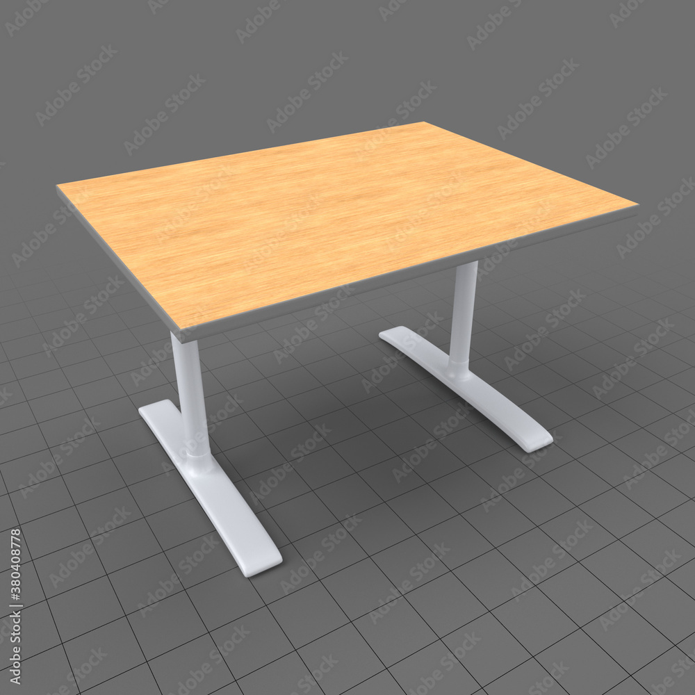 Modern desk Stock 3D asset | Adobe Stock