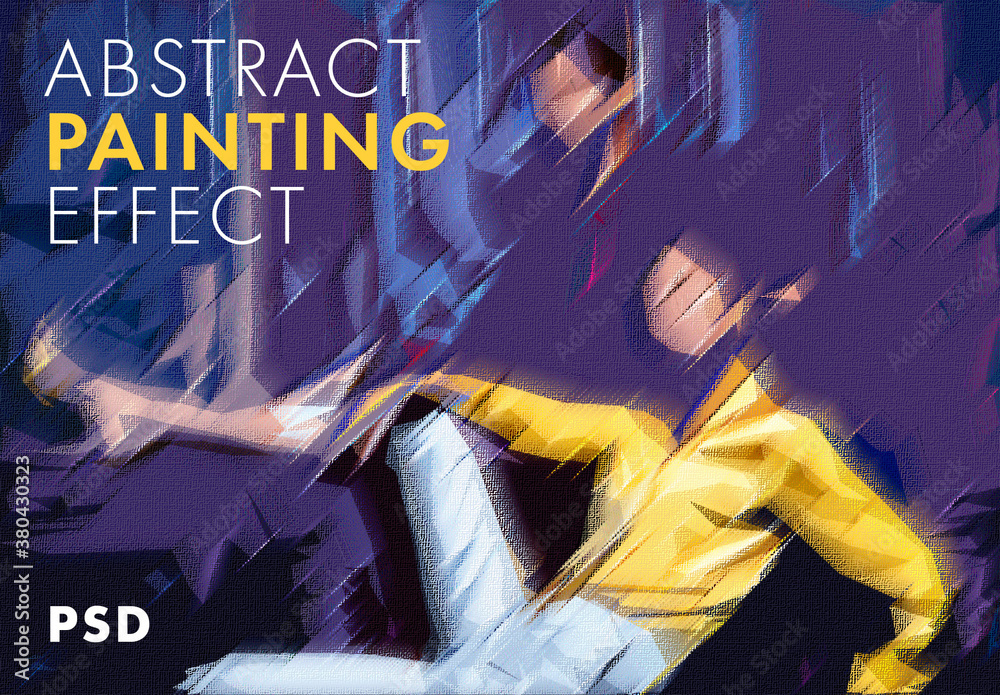 Abstract Painting Photo Effect Stock Template | Adobe Stock