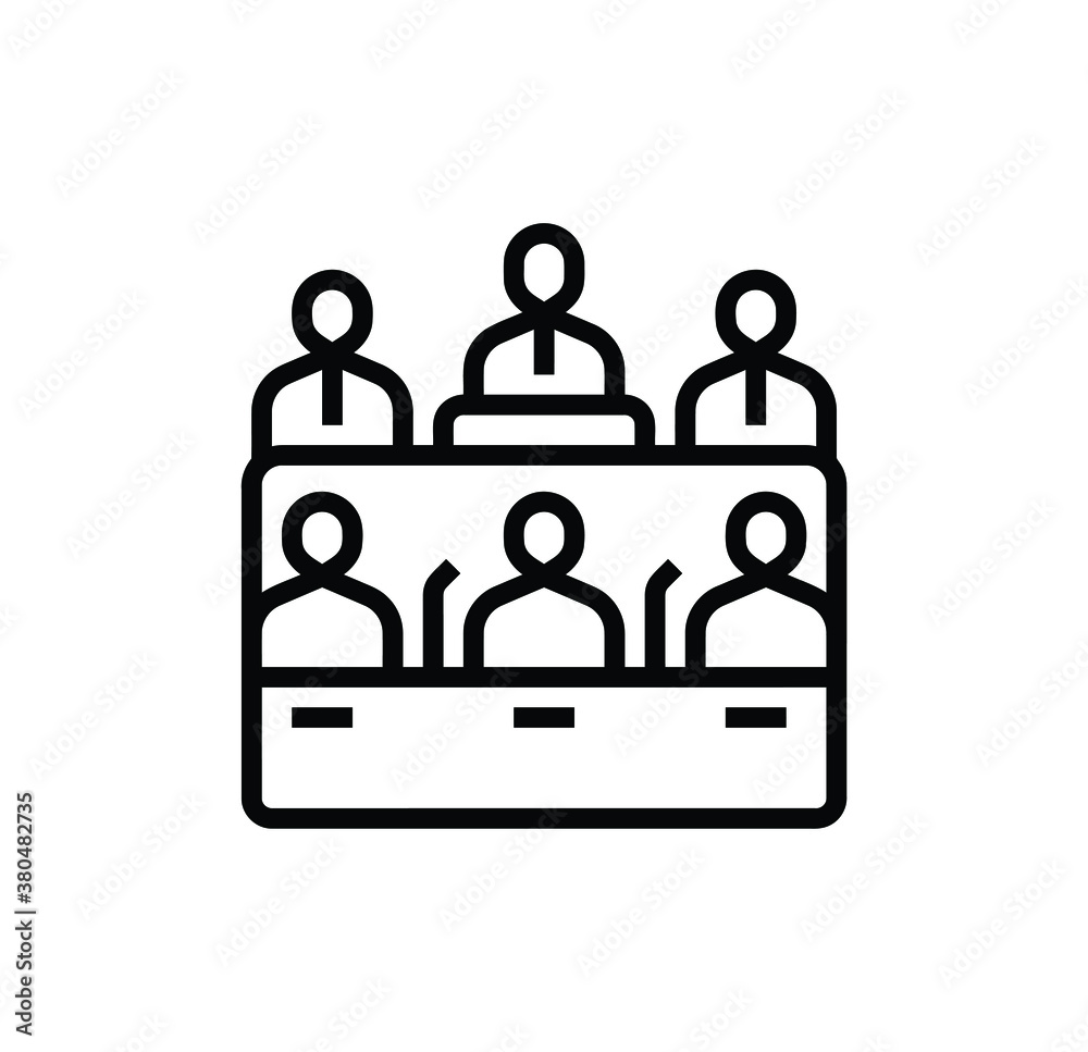 Election Meeting icons. Simple design for web site, logo, app, UI ...