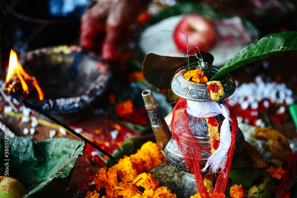 Puja details Stock Photo | Adobe Stock