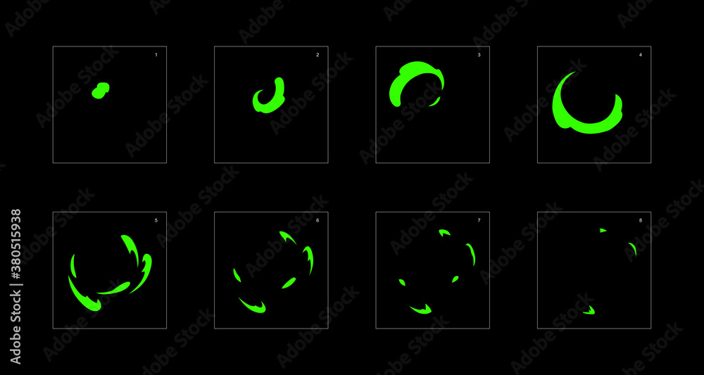 Smoke effect. liquid smoke animation sprite sheet. classic liquid smoke ...