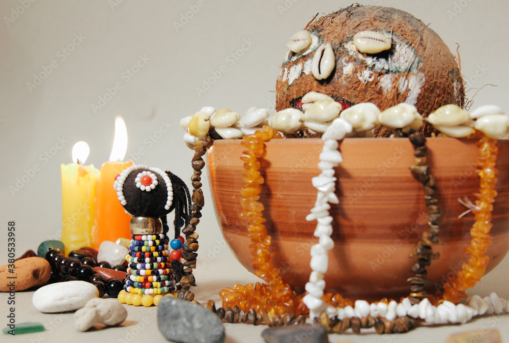 Occult altar for African Gods. Shamanism Stock Photo | Adobe Stock