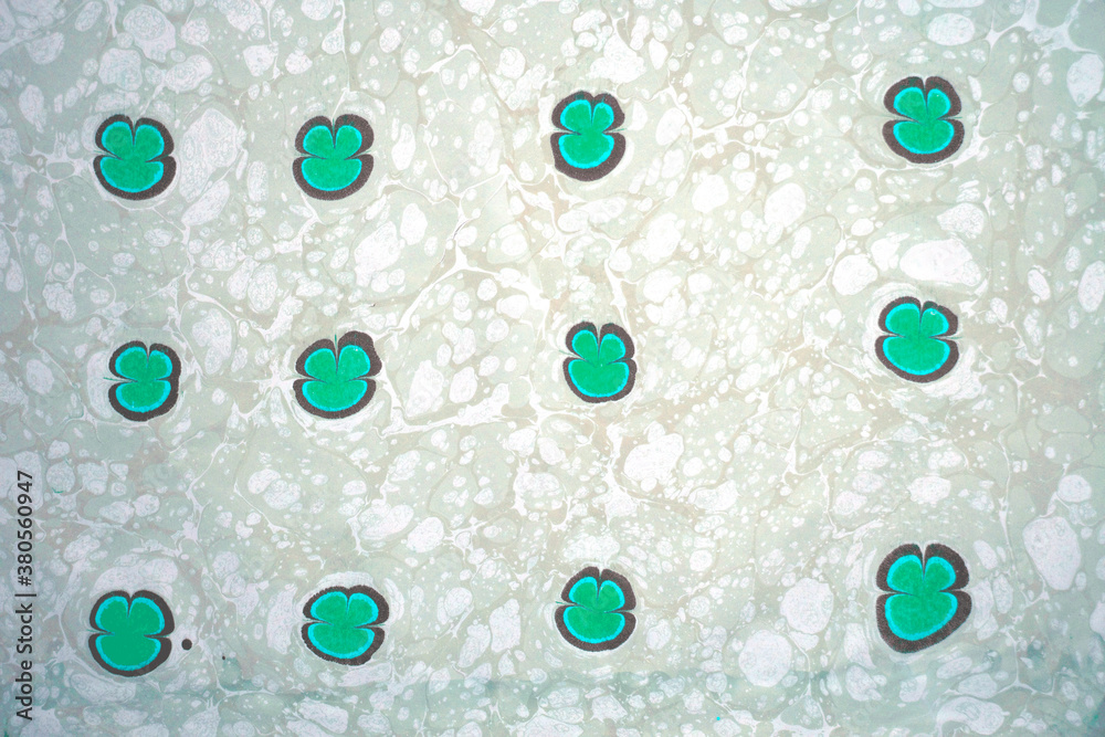 Ebru art. Traditional Turkish Ebru technique. Painting on water ...