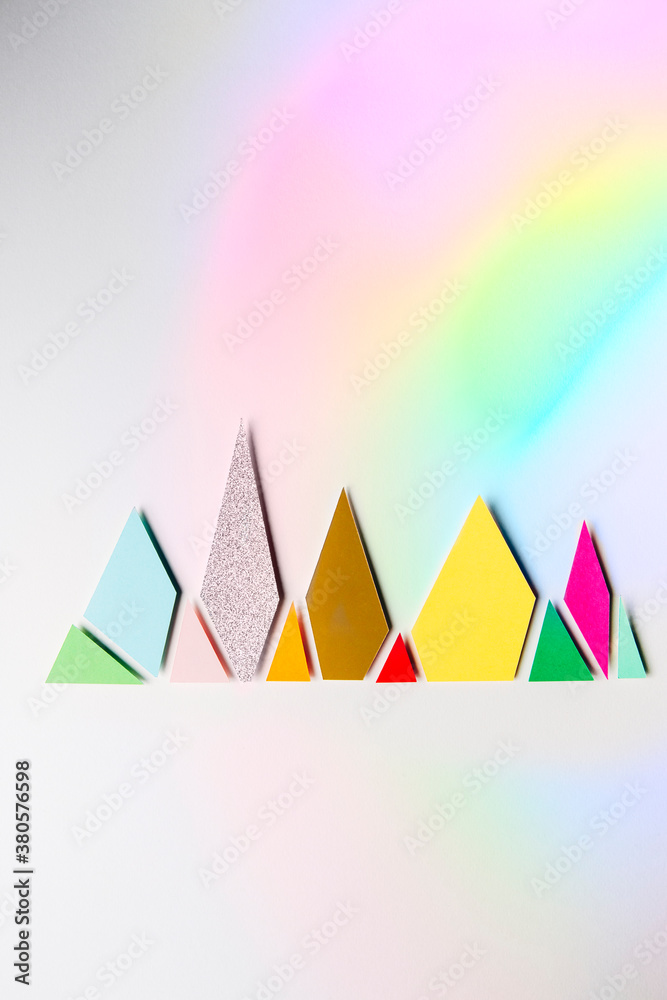 Colourful charts on coloured background Stock Photo | Adobe Stock