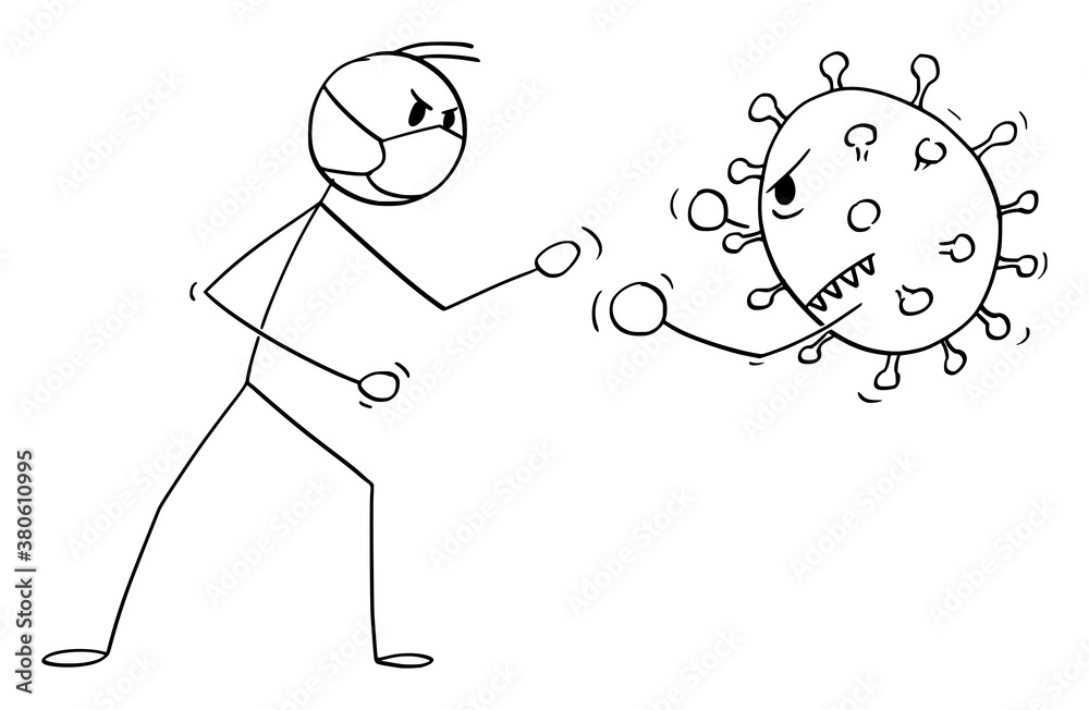 Vector cartoon stick figure drawing conceptual illustration of man ...