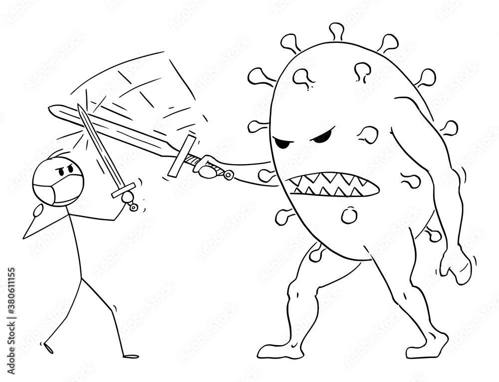 Vector cartoon stick figure drawing conceptual illustration of man ...