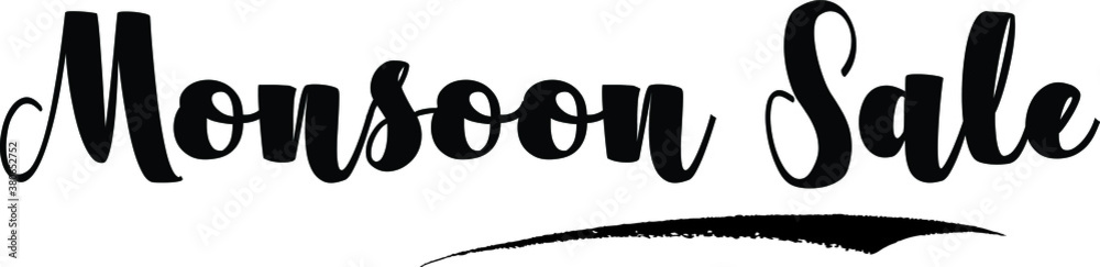 Monsoon Sale Handwritten Font Calligraphy Font For Sale Banners Flyers ...