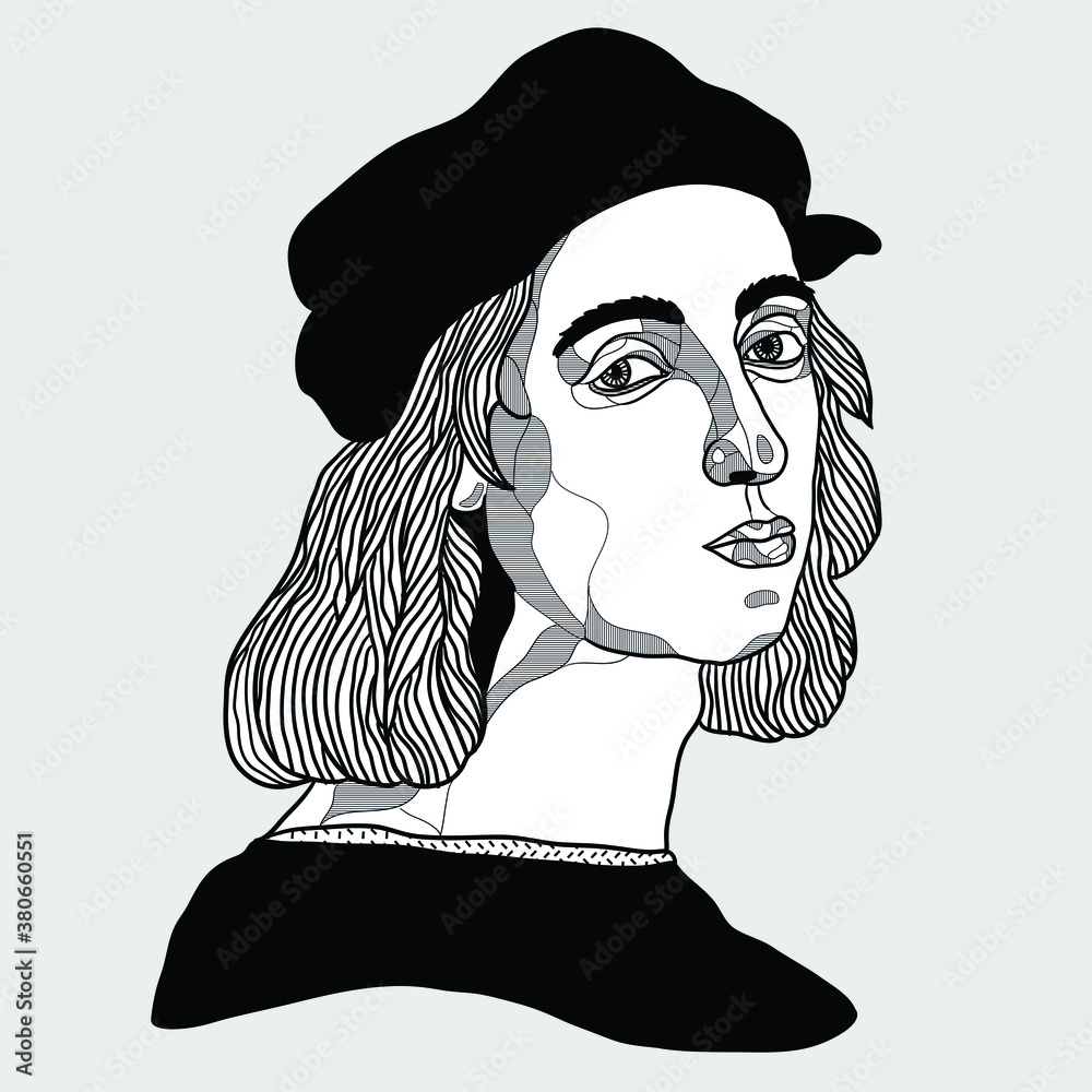 Raffaello Santi. Stock Vector | Adobe Stock