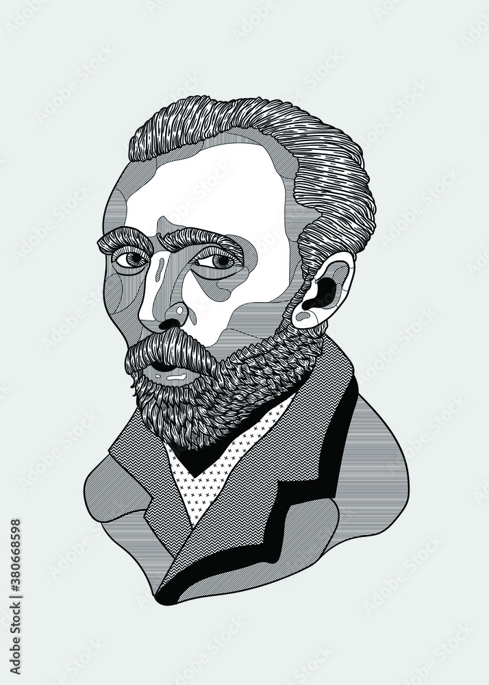 Vincent van Gogh. Stock Vector | Adobe Stock