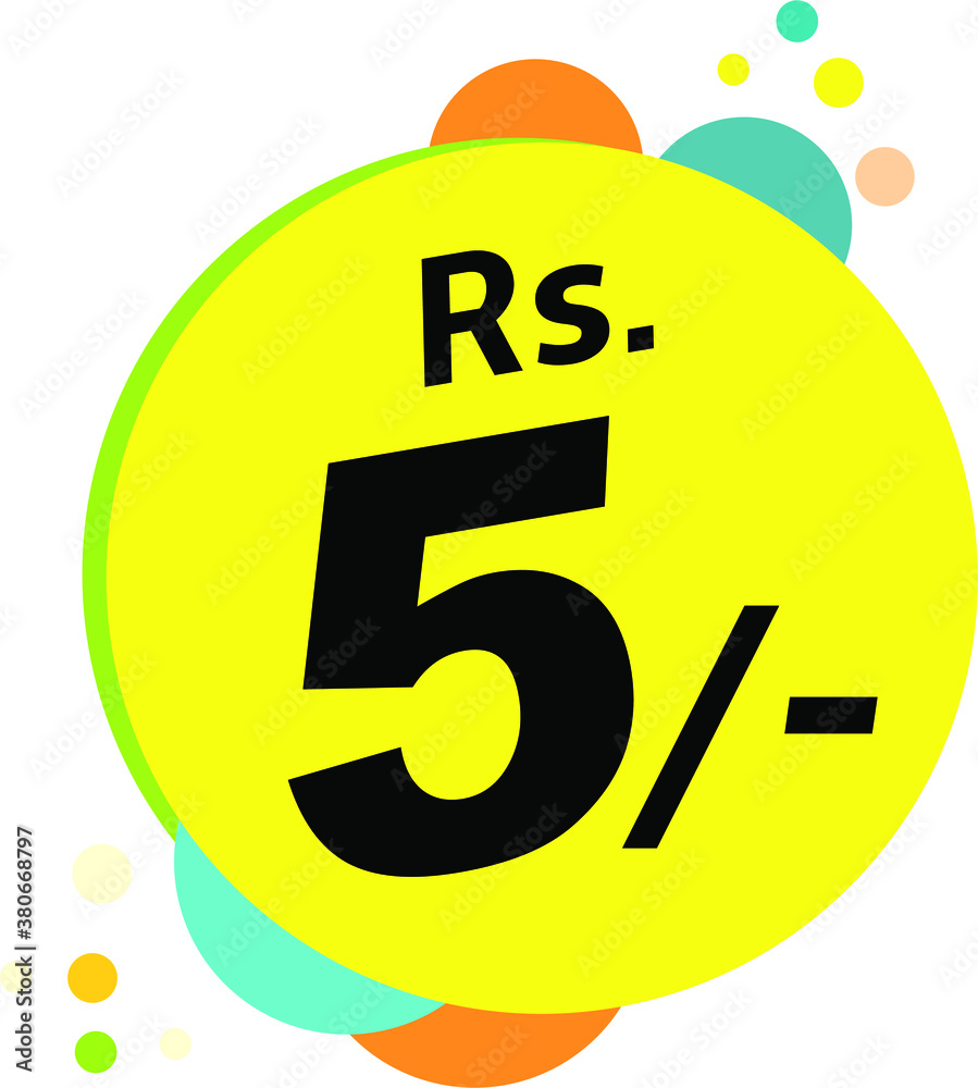 Friendly Number rupees 5 Five Guy With Text, rs 5/- only, indian rupees ...