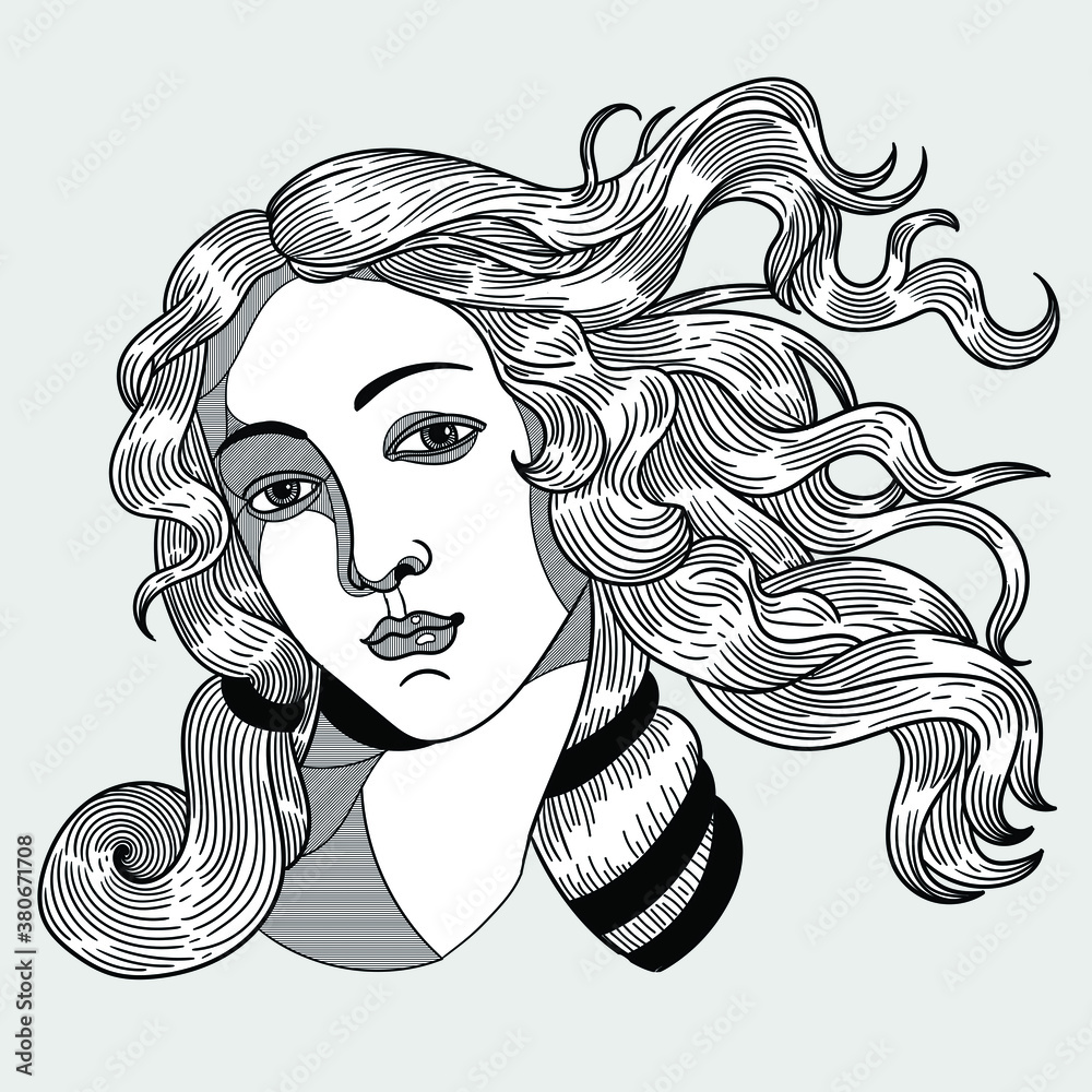 Vetor de The Birth of Venus by Sandro Botticelli do Stock | Adobe Stock