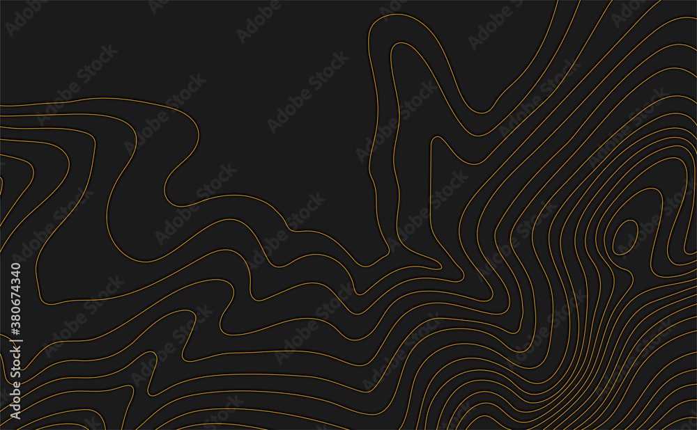 Map line of topography.Dark topographic map concept with space for your ...