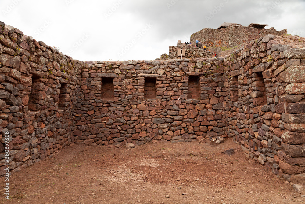 Archaeological Park of Pisac, ruins and constructions of the ancient ...